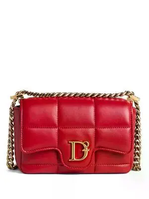 Dsquared2 Logo-plaque Quilted Leather Bag - Red