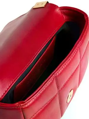 Dsquared2 Logo-plaque Quilted Leather Bag - Red