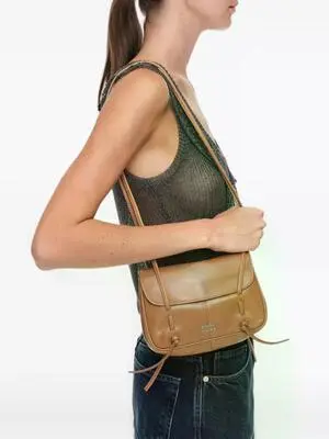 Bimba Y Lola Honey Leather Mini Flap Bag