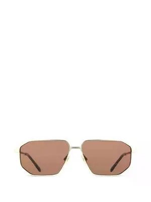 FERRAGAMO Geometric-frame Sunglasses - Gold