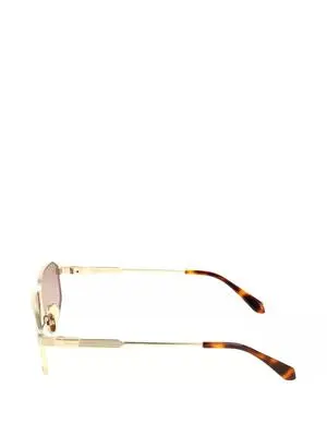 FERRAGAMO Geometric Frame Sunglasses