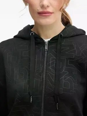 Dkny Drawstring Zip-up Hoodie