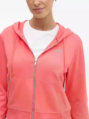 Dkny Drawstring Zip-up Hoodie