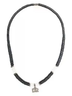 Dsquared2 Beaded Logo-charm Necklace