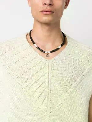 Dsquared2 Beaded Logo-charm Necklace