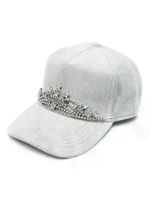 Dsquared2 Corduroy Tiara Detail Cap - Grey