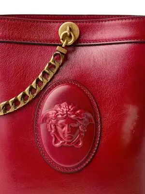 Versace Medusa '95 Chain-detail Bucket Bag - Red
