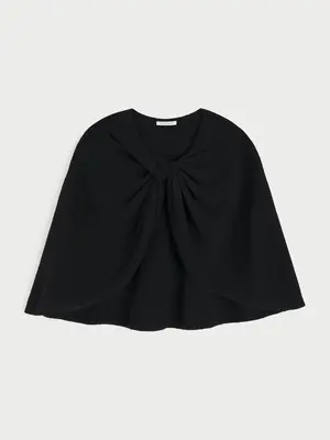 BY MALENE BIRGER Pinne Wool Cape - Black