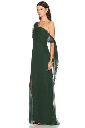 THE SEI Chiffon Tie Draped Gown