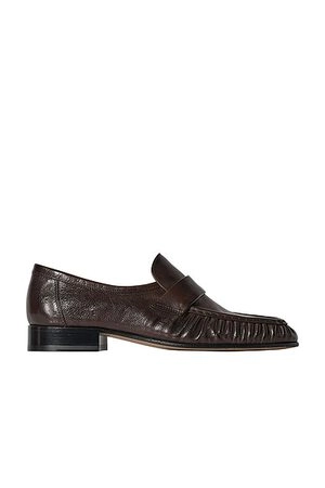 THE ROW Soft Loafer - Deep Brown