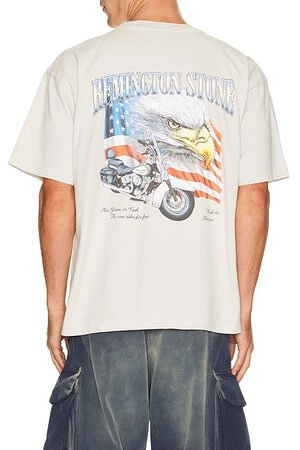 REMINGTON STONE Cash Or Gass Tee - Bone