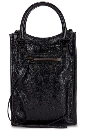 Balenciaga Le City Tote Phone Holder - Black