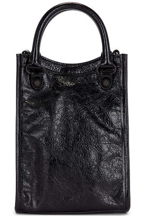 Balenciaga Le City Tote Phone Holder - Black