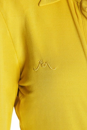 ROWEN ROSE Long Sleeve Jersey Polo Dress