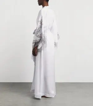Carine Gilson Long Silk Cérès Robe - Silver