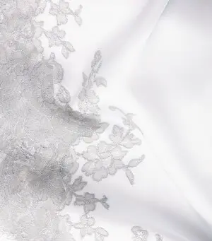 Carine Gilson Long Silk Cérès Robe - Silver