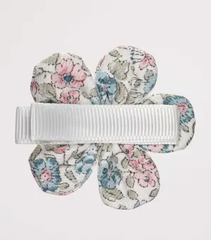 Trotters Floral Cotton Bow Hair Clip