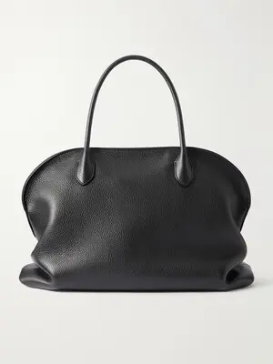 THE ROW Agnes 15 Textured-leather Shoulder Bag - Black