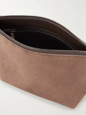 Brunello Cucinelli Suede Cosmetic Case