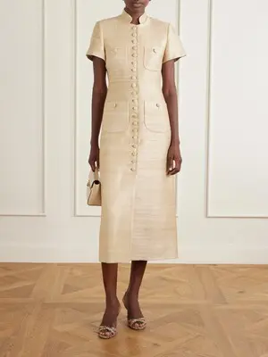 LIBEROWE Imperial Silk-blend Midi Dress