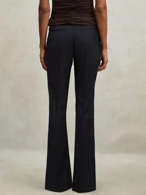 REISS Petite Wool-blend Tailored Flared Suit Trousers