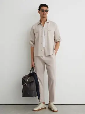 REISS Technical Regular-fit Overshirt