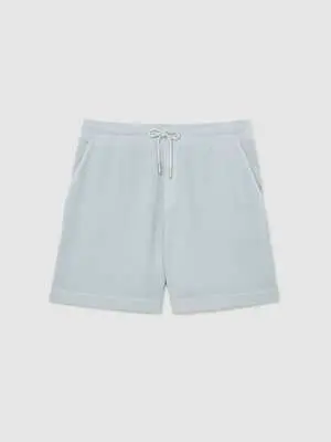 REISS Garment-dyed Cotton Piqué Shorts