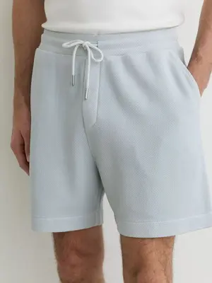 REISS Garment-dyed Cotton Piqué Shorts