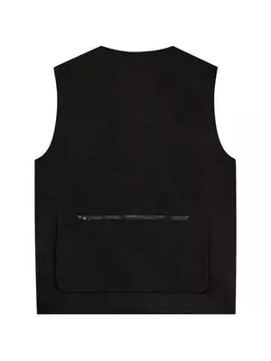 ANERKJENDT Akrasmus Zip-up Multi-pocket Vest - Black
