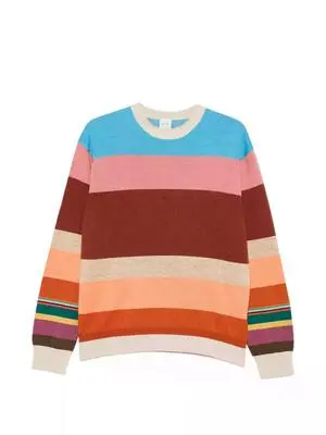 Paul Smith Striped Crew-neck Sweater - Brown