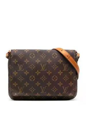 LOUIS VUITTON Monogram Musette Tango Short Strap Shoulder Bag - Brown