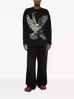 PDF Graphic-print Long-sleeves Sweatshirt