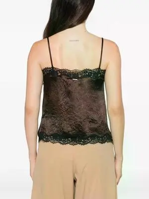 TWINSET Sweetheart Neck Lace Trimmed Camisole