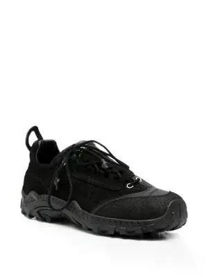 Our Legacy Gabe Leather Panelled Sneakers - Black
