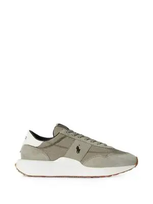 Polo Ralph Lauren Train 89 Suede-panelled Trainer - Grey