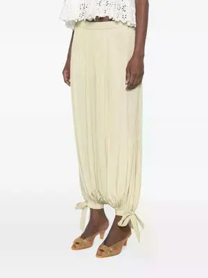 Chloé Tie-cuff Satin Trousers