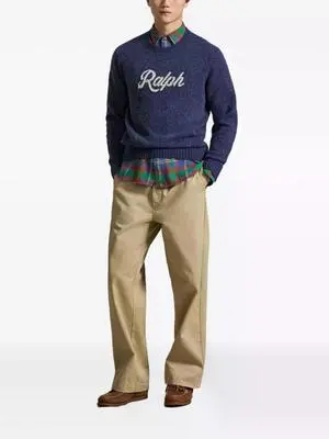 Polo Ralph Lauren Intarsia Logo Crew Neck Sweater
