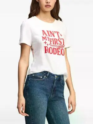 Cinq À Sept Slogan-print Short-sleeve T-shirt