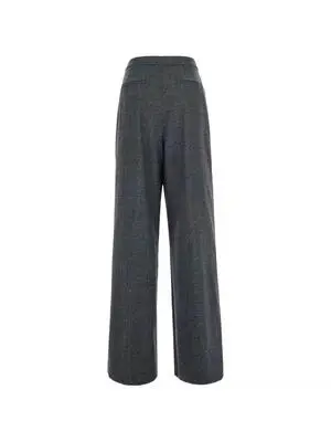 PT TORINO Check Pleated Trousers