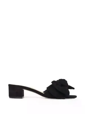 Cinq À Sept Faith Suede Slide Sandals - Black