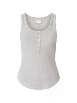 Cinq À Sept Ripley Ribbed Tank Top - Grey
