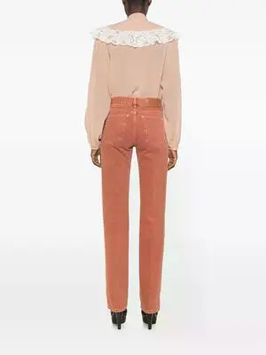 Chloé Logo-patch Straight-leg Jeans
