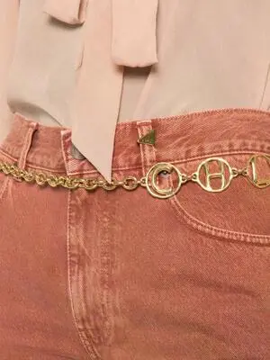 Chloé Logo-patch Straight-leg Jeans