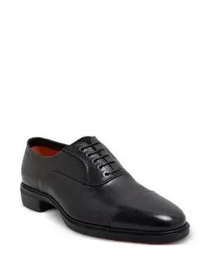 Santoni Cap-toe Leather Oxford Shoes