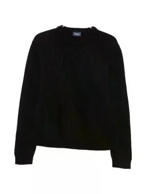 DRUMOHR Ribbed-knit Wool Sweater - Black