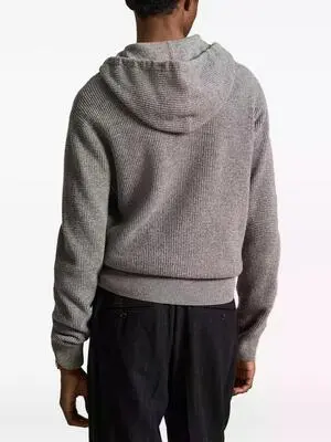 Polo Ralph Lauren Waffle-knit Zip-up Hoodie