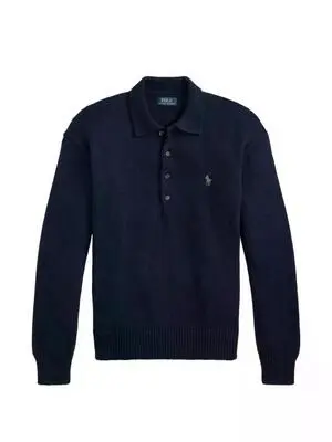 Polo Ralph Lauren Embroidered Logo Button-placket Sweater