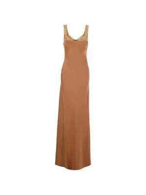 FORTE_FORTE Maxi Lace-trim Dress