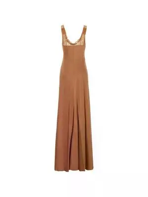 FORTE_FORTE Maxi Lace-trim Dress