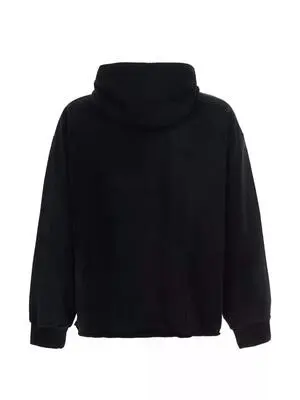 FOUND Logo-embroidered Bouclé-patch Hoodie